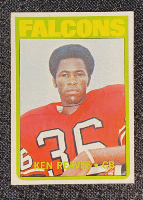 1972 Topps Football Card #39 Ken Reaves Atlanta Falcons Pro Bowl ...