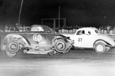 Contra Costa Stadium Modifieds 1950 Motor Racing Old Photo | eBay Australia