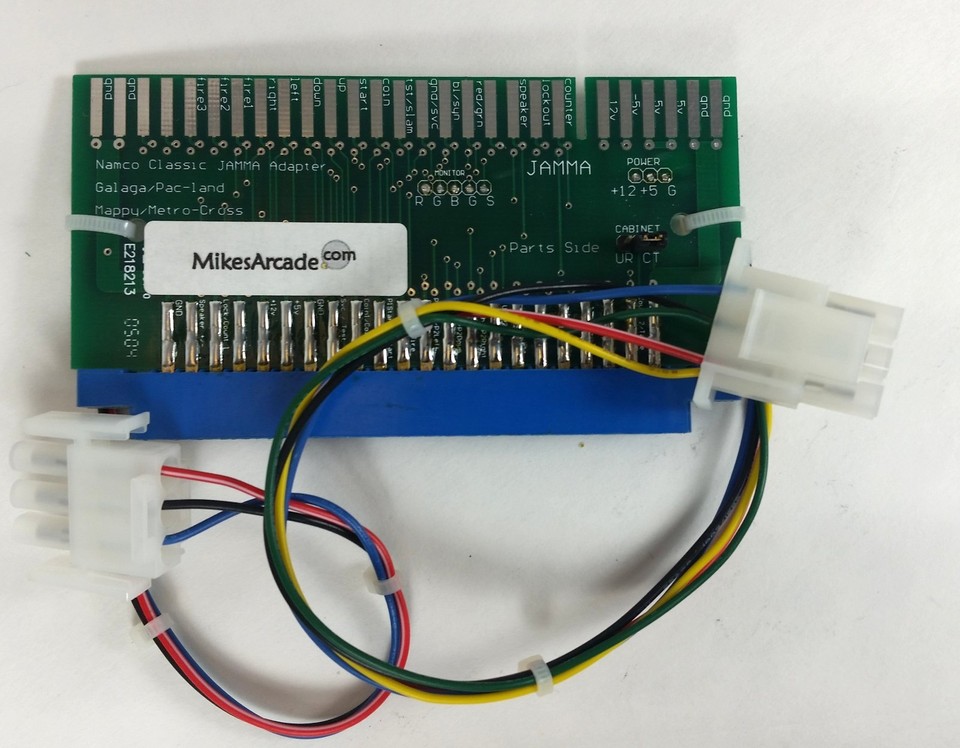 Galaga/Mappy/Pac-Land PCB to JAMMA cabinet adapter - MikesArcade | eBay