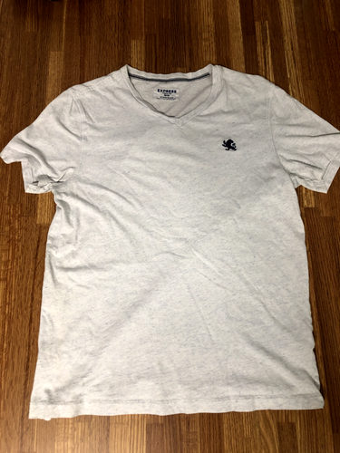 Express Men's White V-Neck Tee Size Medium | eBay