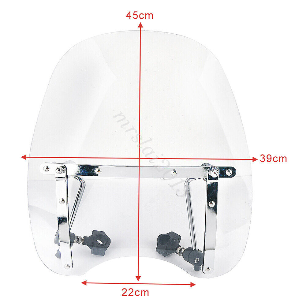 Motorbike Wind Screen Deflector Windscreen Motorcycle Front Windshield ...