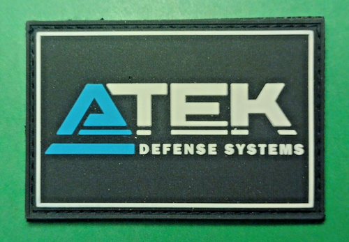 ATEK DEFENSE SYSTEMS Flag Tactical Morale Patch SHOT-SHOW PVC hook n ...