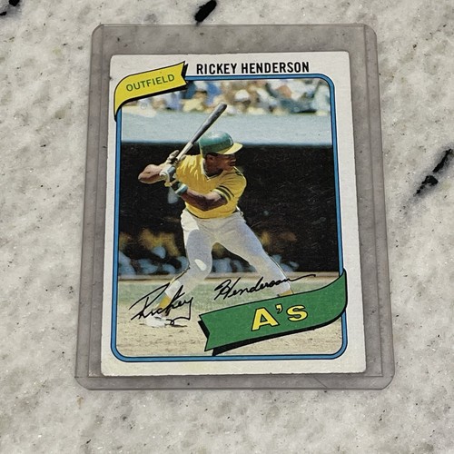 Rickey Henderson 1980 Topps Rookie Card RC #482 | eBay