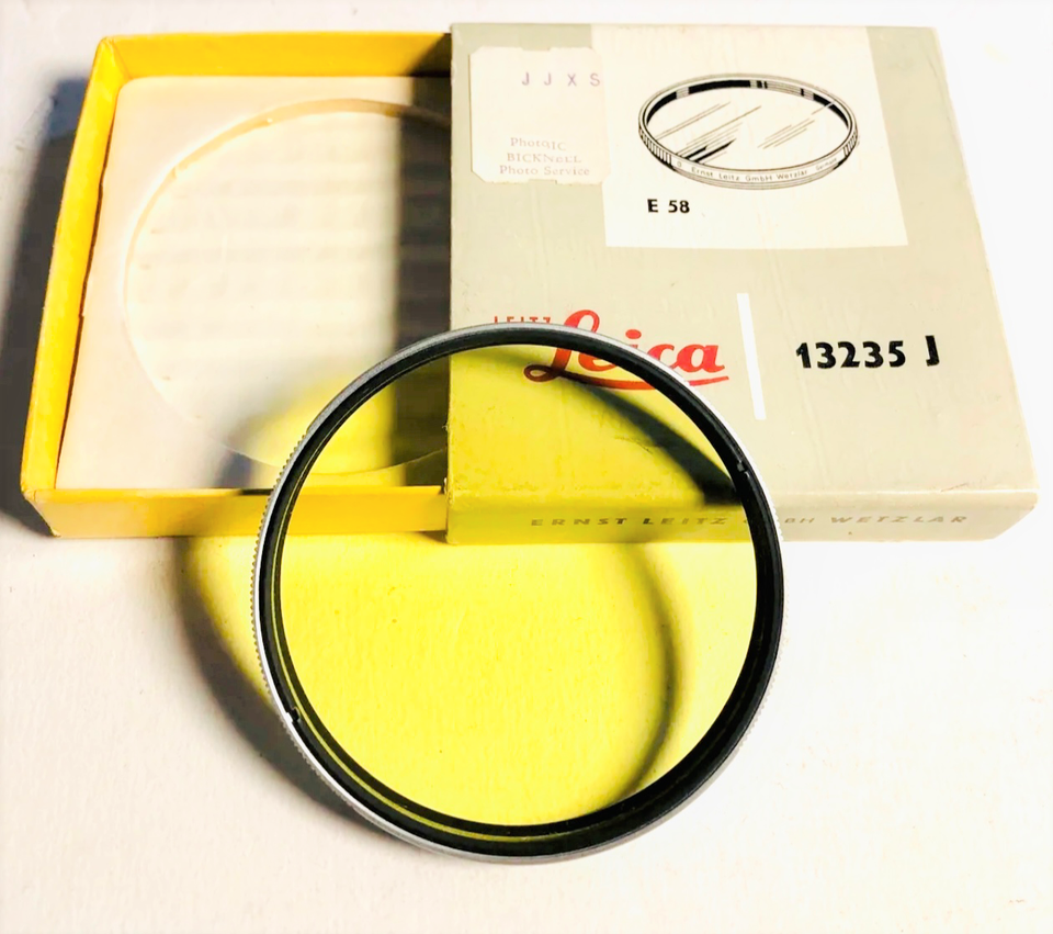 Leica E58 Yellow 13235J Filter for Noctilux / Summarex / Hektor (Chrome) *EX* | eBay