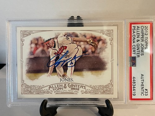 2012 Allen & Ginter #33 Chipper Jones Auto PSA Authentic | eBay