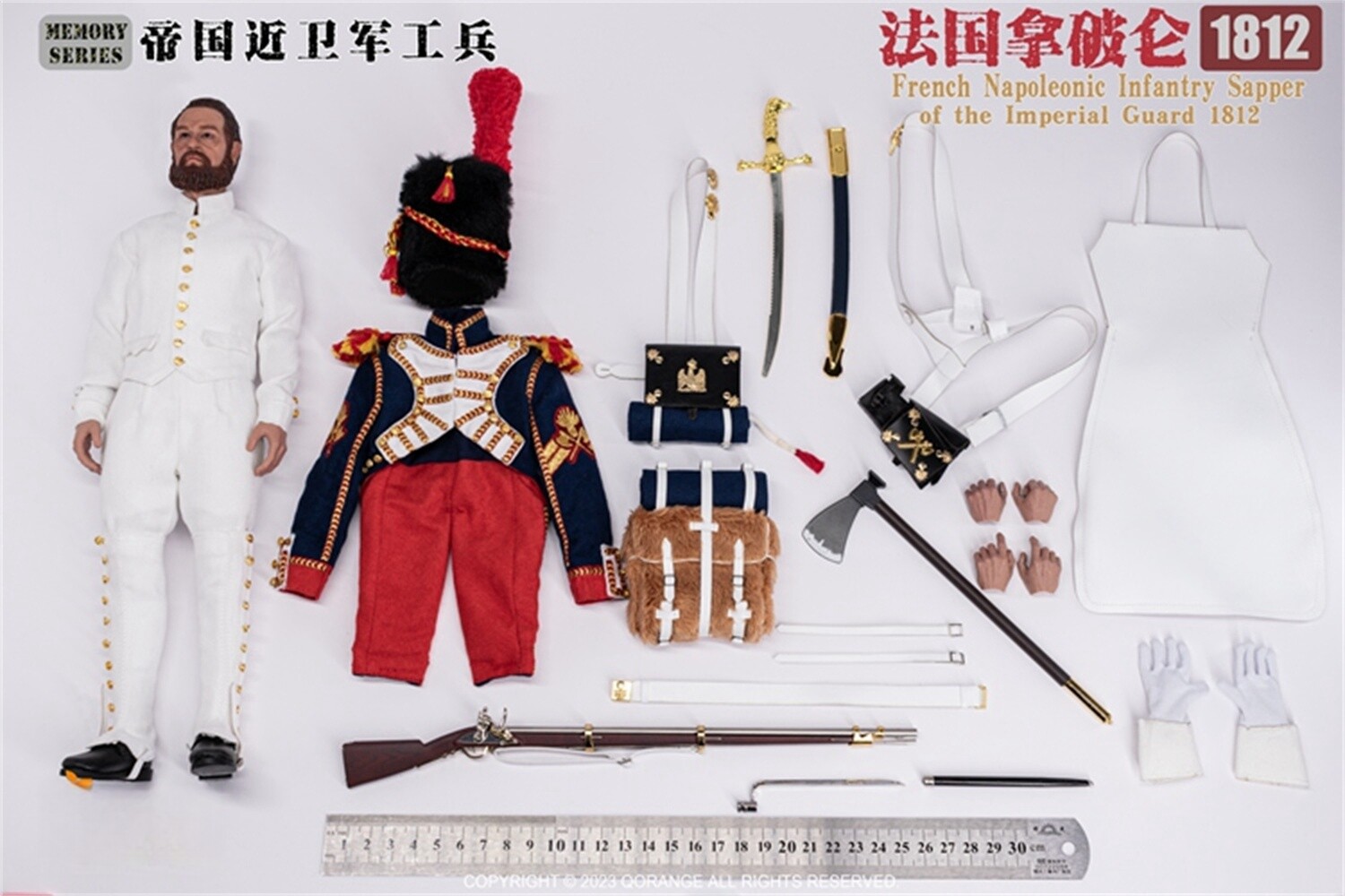 QORANGE QOTOYS 1/6 QOM-1030 French Napoleon Guard Engineer Soldier ...