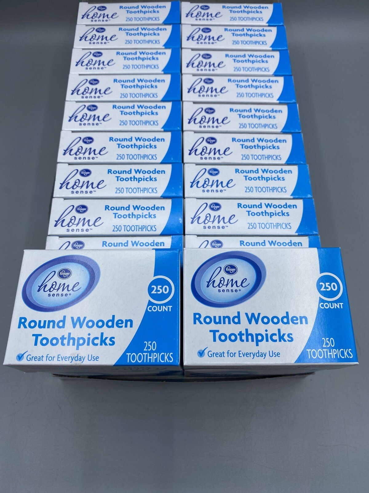 TOOTHPICKS WOODEN ROUND (24) BOXES OF 250 = 6,000 TOOTHPICK FACTORY ...