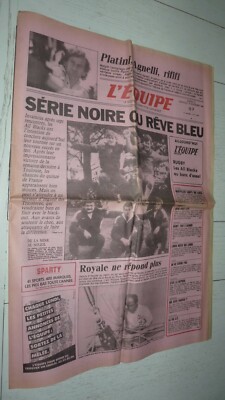 EQUIPE 15-11 1986 RUGBY FRANCE ALL BLACKS FOOTBALL PLATINI JUVENTUS ...