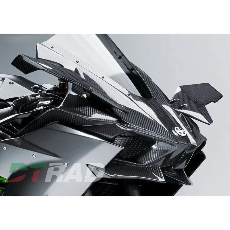 Air Deflector fit Fit For KAWASAKI NINJA H2 H2R 16-23 Carbon Upper ...