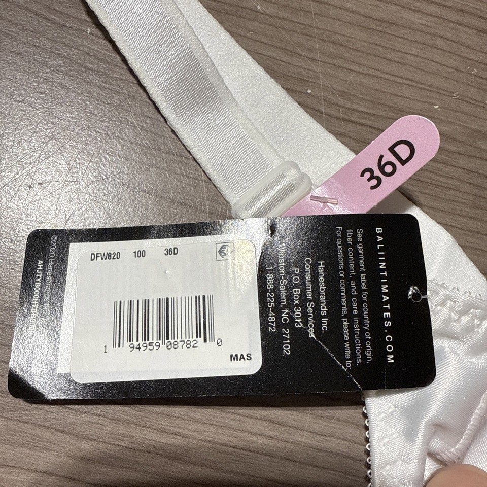 Bali Classic Support Cool Comfort Wire-free Bra- 36D-Ivory | eBay