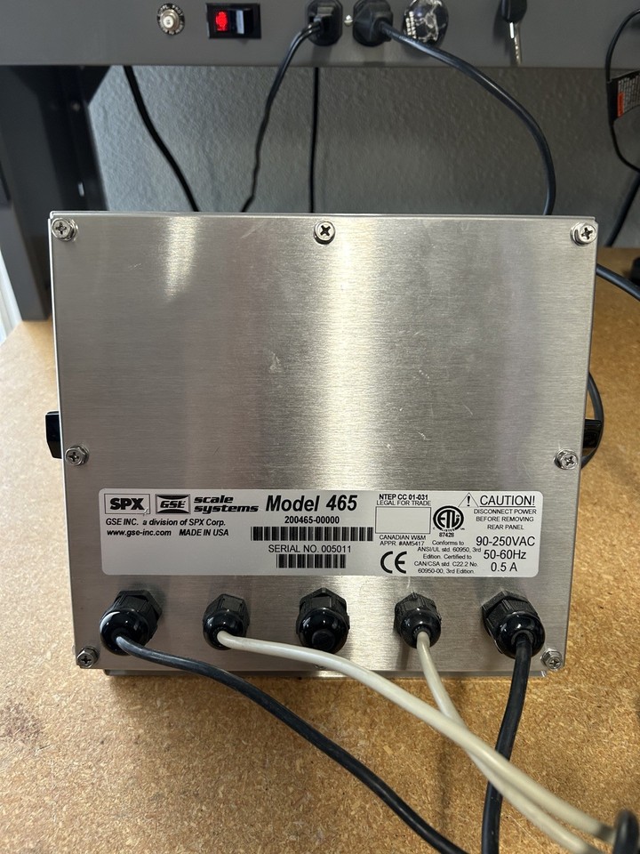 GSE Model 465 Digital Weight Scale Indicator, with load cell and input ...