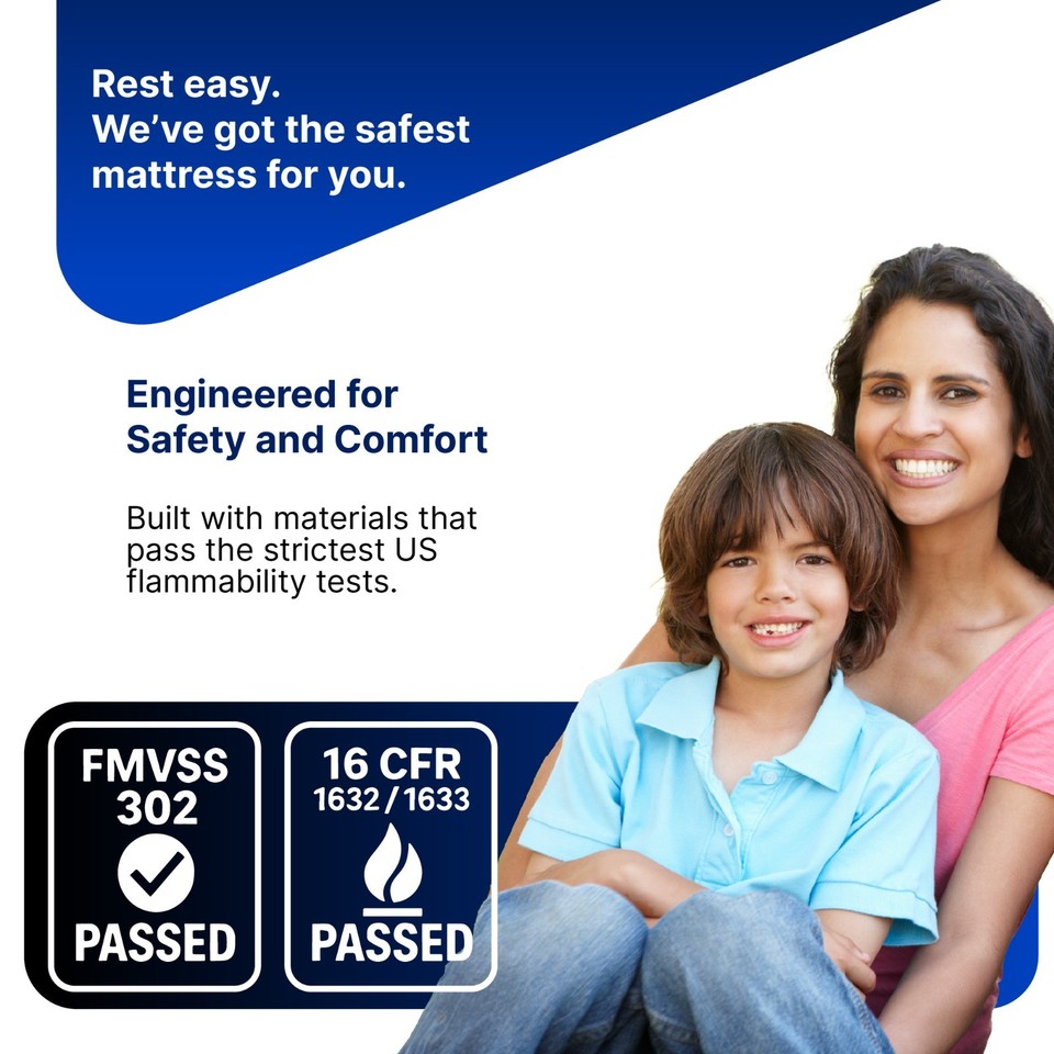 Short Queen, 8 Inch RV Mattress 60x74, High-Quality Memory Foam ...