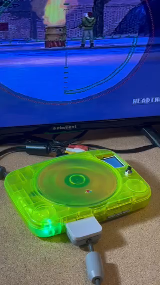 PS1 PSone Sony PlayStation 1 Console Transparent Custom SCPH-101 LCD ...