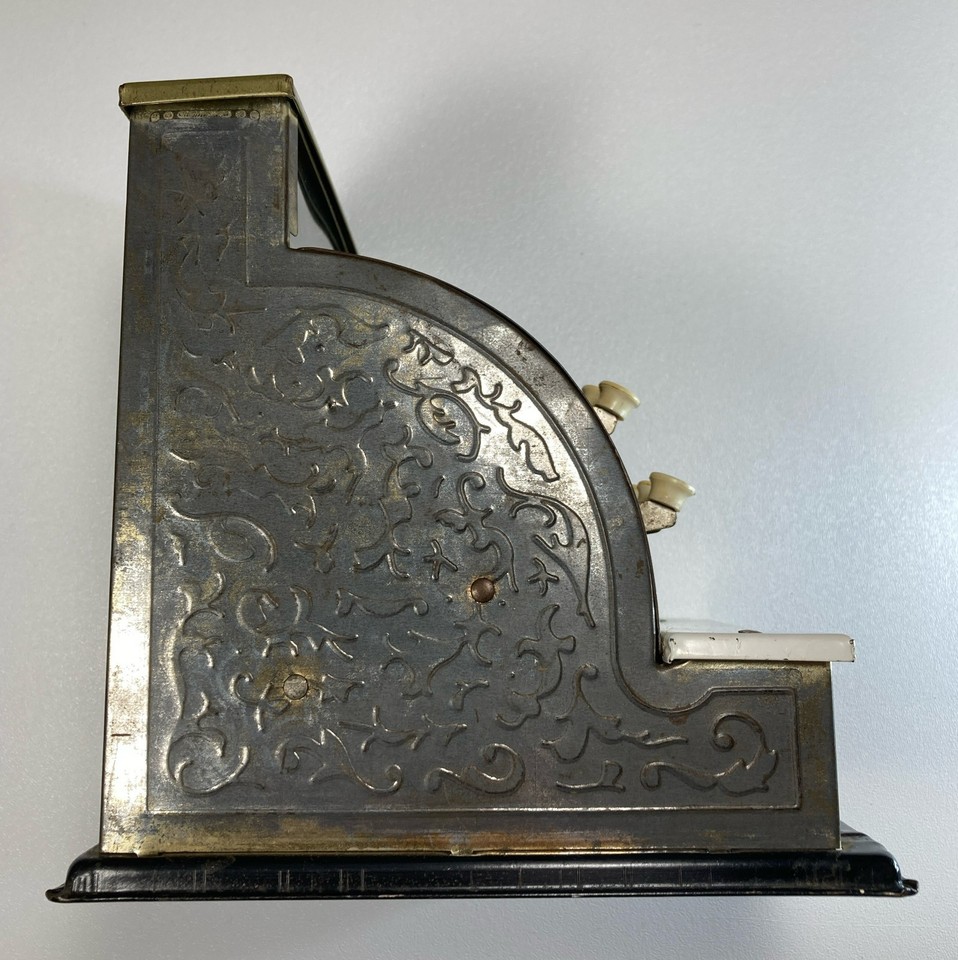 Benjamin Franklin Vintage Tin Toy Cash Register South Reno Mfg. Rings ...