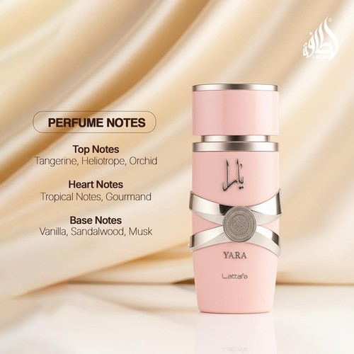 Yara Pink Eau De Perfume 3.4 Oz. Long Lasting Arabic EDP. Made in U.A.E ...