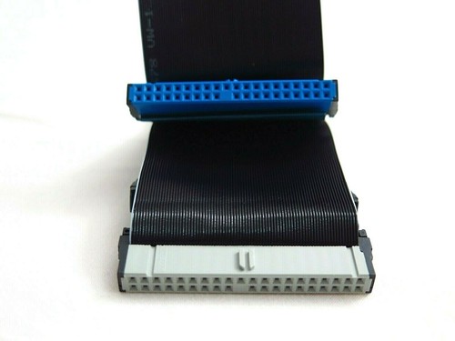 39Pin IDE Hard Disc Optical Drive Cable 18.5" Flat ODD HDD Black 3 ...