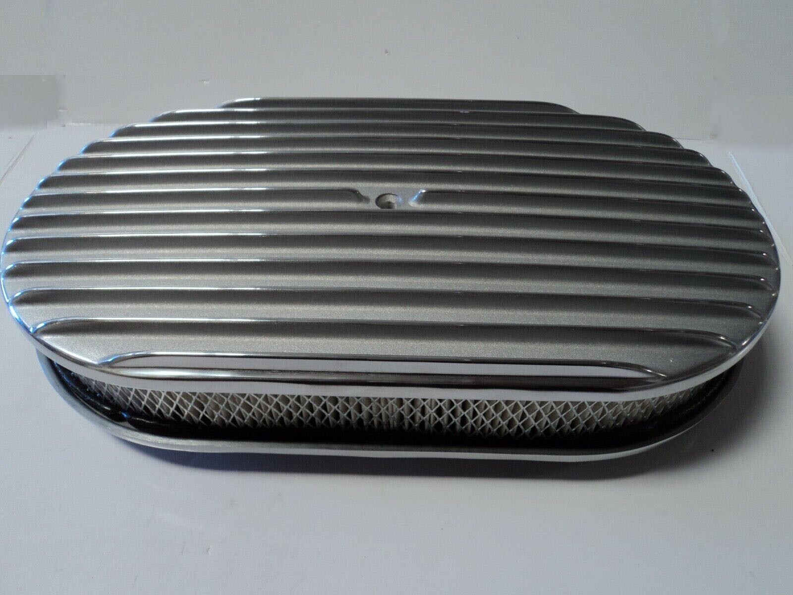 For Ford SBF 15" Full Oval Finned Engine Dress Up Kit Breathers 289 302 ...