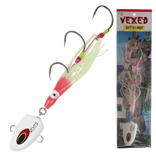 Vexed Bottom Meat Hybrid Jig / Bait Rig 250g Albino Glow | eBay Australia