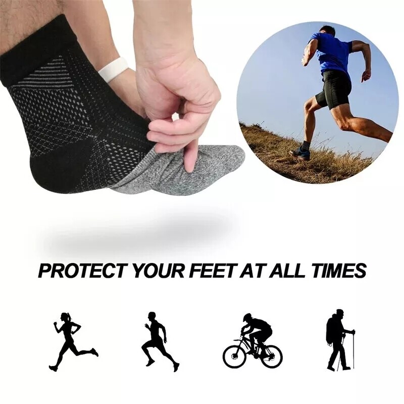 Compression Socks Ankle Arch Support Planter Fasciitis Pain Gift 3 ...