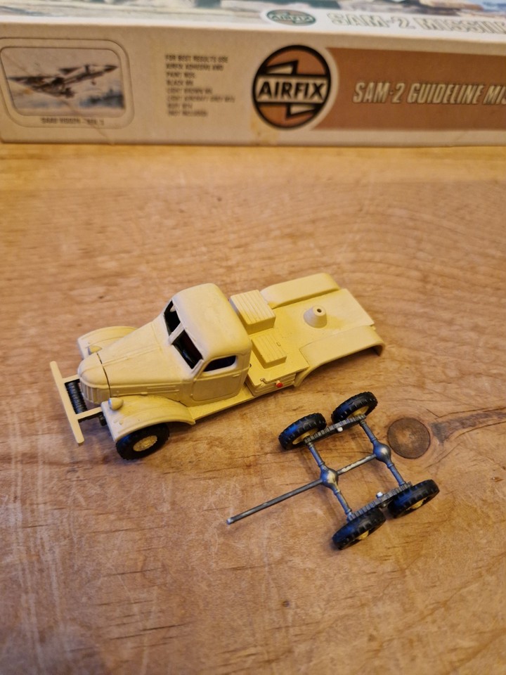 Airfix 1/76 SAM-2 Missile with launcher 03303-5 partially started ...