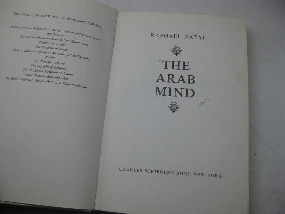 The Arab Mind by Raphael Patai | eBay