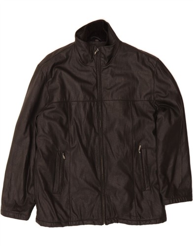 BIAGGINI Mens Leather Jacket IT 52 XL Black Leather BB01 | eBay