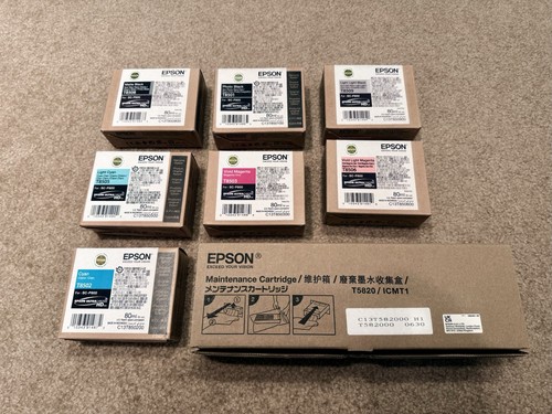 7 Epson Ink Cartridges for SureColor SC-P800 New Original Boxes | eBay