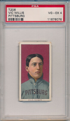 1910 T206 SWEET CAPORAL - VIC WILLIS, PITTSBURG - PSA 4 VG-EX (SVSC ...