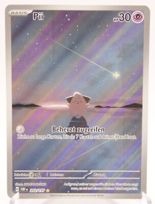 Pii 202/197 Pokemon Obsidianflamme Illustration Rare Karte Deutsch 2023 ...