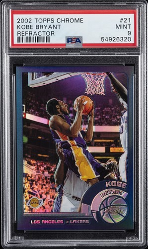 2002 TOPPS CHROME REFRACTOR #21 KOBE BRYANT PSA 9 | eBay