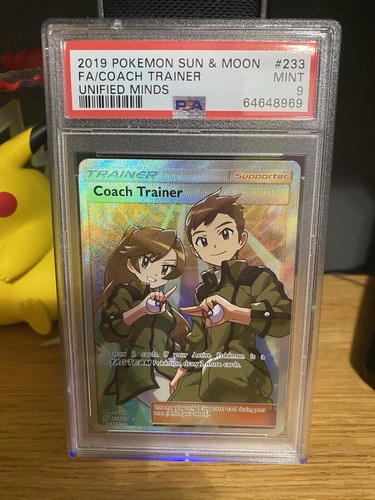 Pokemon TCG Coach Trainer 233/236 Full Art Unified Minds GEM MINT PSA 9 | eBay