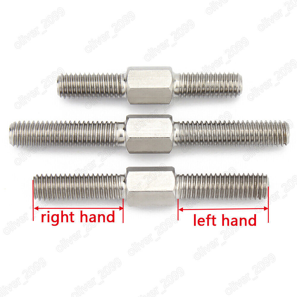 304 Stainless Steel Hex Head Double End Studs Rods Right Left hand ...