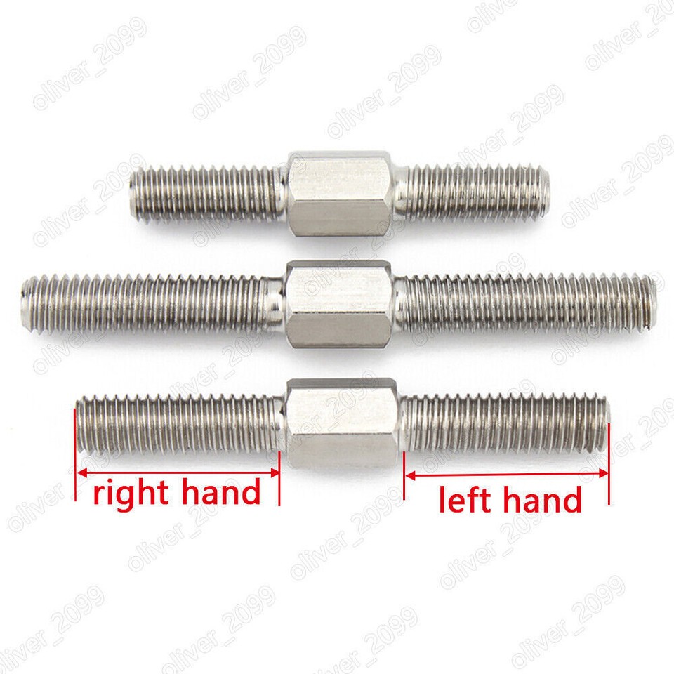 304 Stainless Steel Hex Head Double End Studs Rods Right Left hand ...