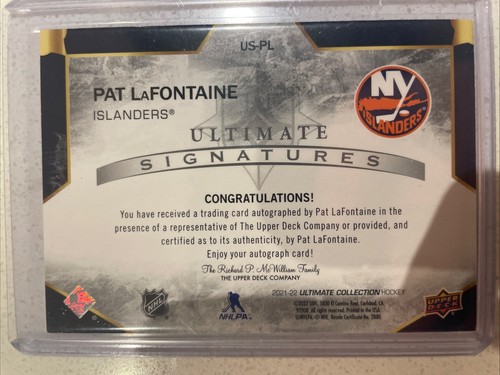 2021-22 Upper Deck Ultimate Pat LaFontaine Ultimate Signatures Auto US ...