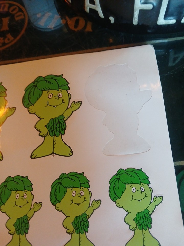 Vintage 1996 Jolly Green Giant Sprout Sticker Sheet 8.5x11 Lot of 2 | eBay