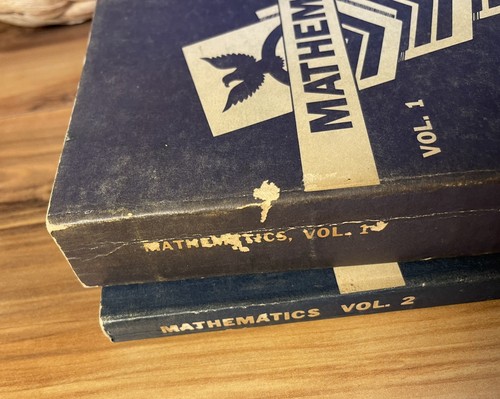 Vtg Set Of 2 Basic Navy Training Courses Mathematics Volume 1 & 2 1957 ...