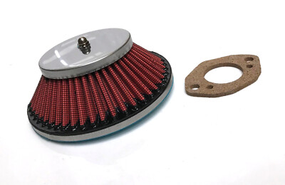 CLASSIC MINI AIR FILTER FOR 1" 1/2" CARB HS4 AUSTIN MORRIS MG 1.5" RED ...