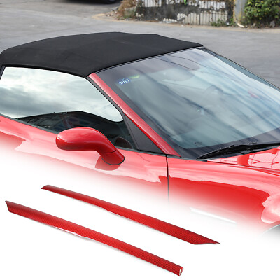Windshield Trim Accessories Cover For Corvette C6 2005-2013 Red Dry ...