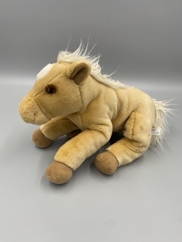 2005 Kids Preferred 11” Tan Beige Horse Pony Plush White Mane Stuffed ...