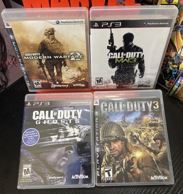 PS3 Call of Duty Bundle: Modern Warfare 2 + MW3 + Ghost + COD 3 (4 PS3 ...