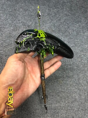 1/6 Hot Toys MMS250 Alien vs. Predator Ancient Alien Head Spear for ...