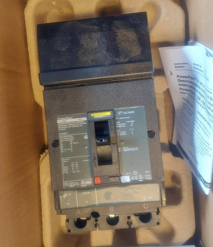 SQUARE D HJA36020 20A CIRCUIT BREAKER 480VAC 250VDC POWERPACT HJ 060 | eBay