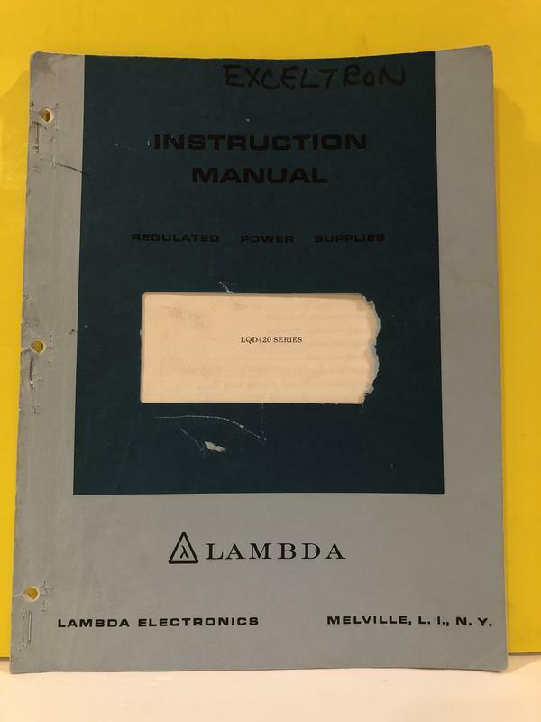 Lambda Power Supplies LQD420 Series Instruction Manual | eBay