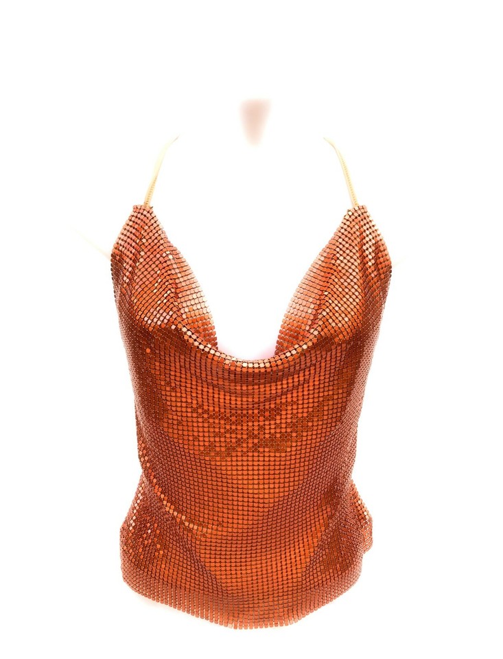Small Size Metal Mesh Tops for Women Party Prom Night Club (USA Stock ...