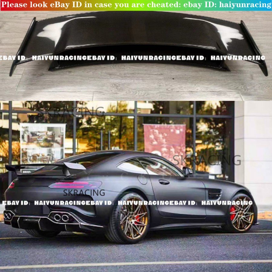 Carbon Fiber GT Wing Rear Spoiler GTR Style For Mercedes Benz AMG GT ...