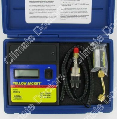 Yellow Jacket 69075 SuperEvac LCD Vacuum Gauge 686800690759| eBay