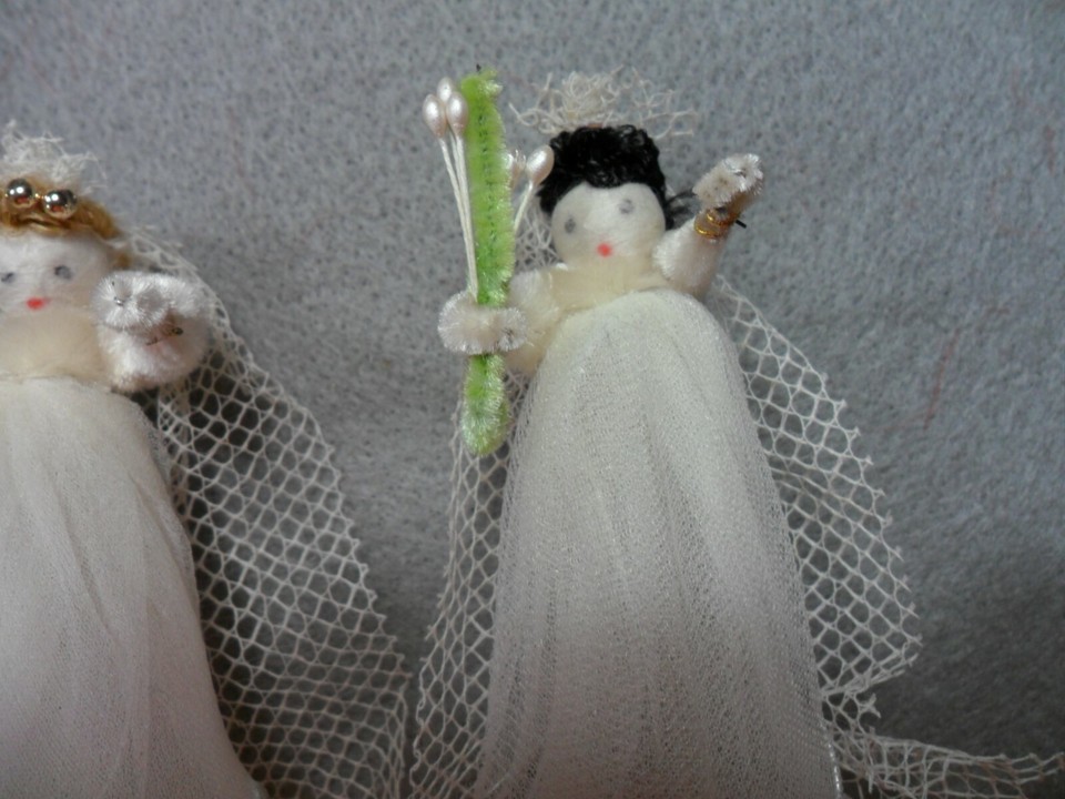 3 Vintage Spun Cotton Head Brides - Japan | eBay