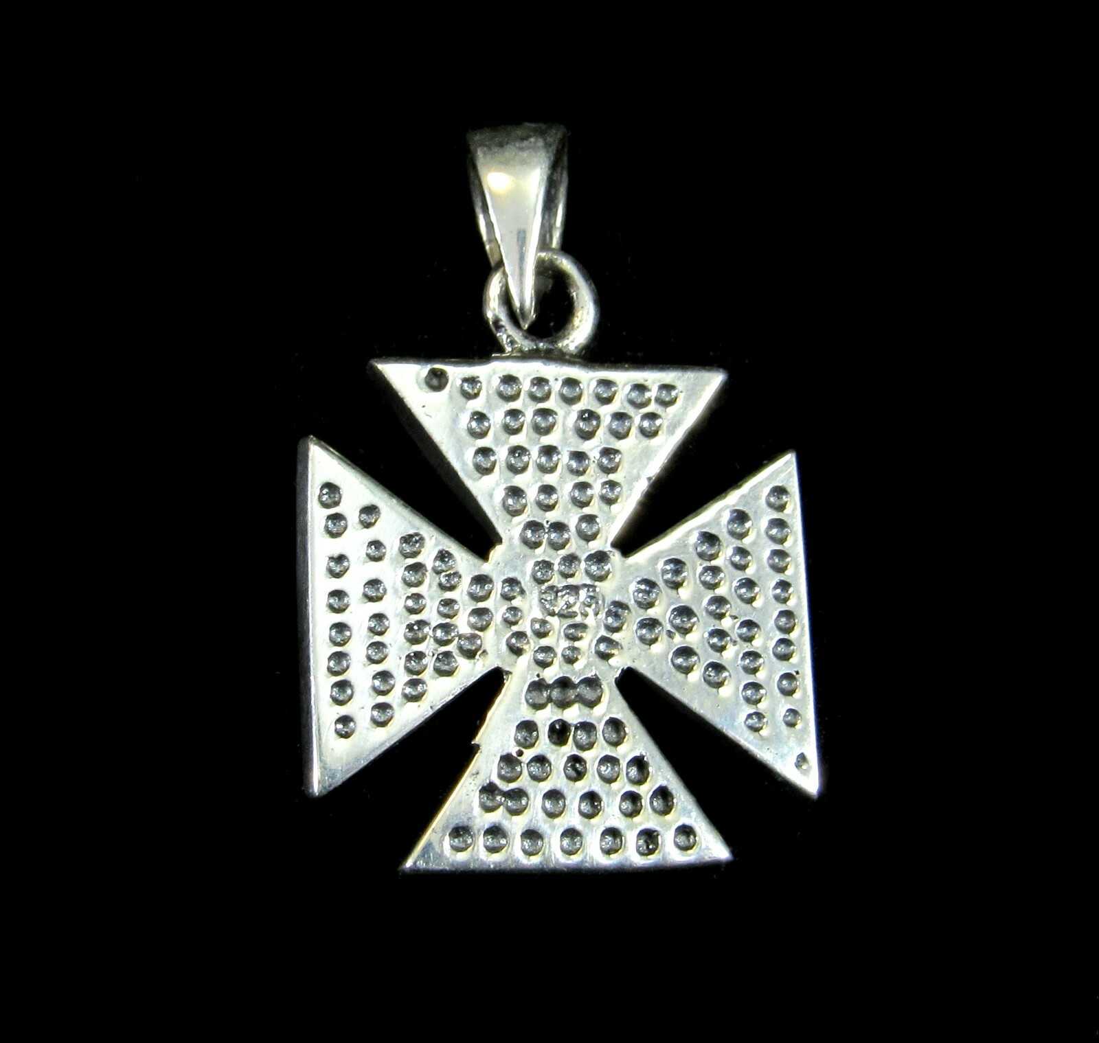 Solid 925 Sterling Silver Croix Pattee Iron Cross 4 Card Suits Skull ...