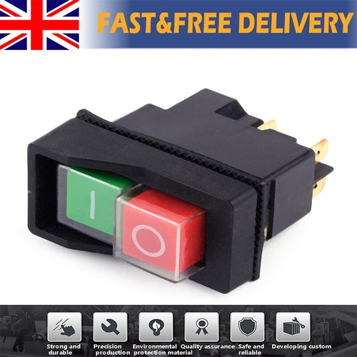 250V KJD17 IP55 5 Pin Start/Stop No Volt Release Switch for Workshop ...