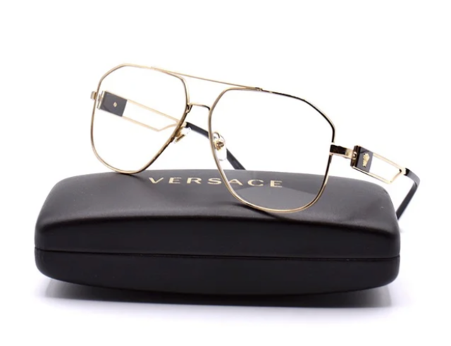 Versace VE1287 Eyeglasses 1287 Eye Glasses 1002 Man Square Optical ...